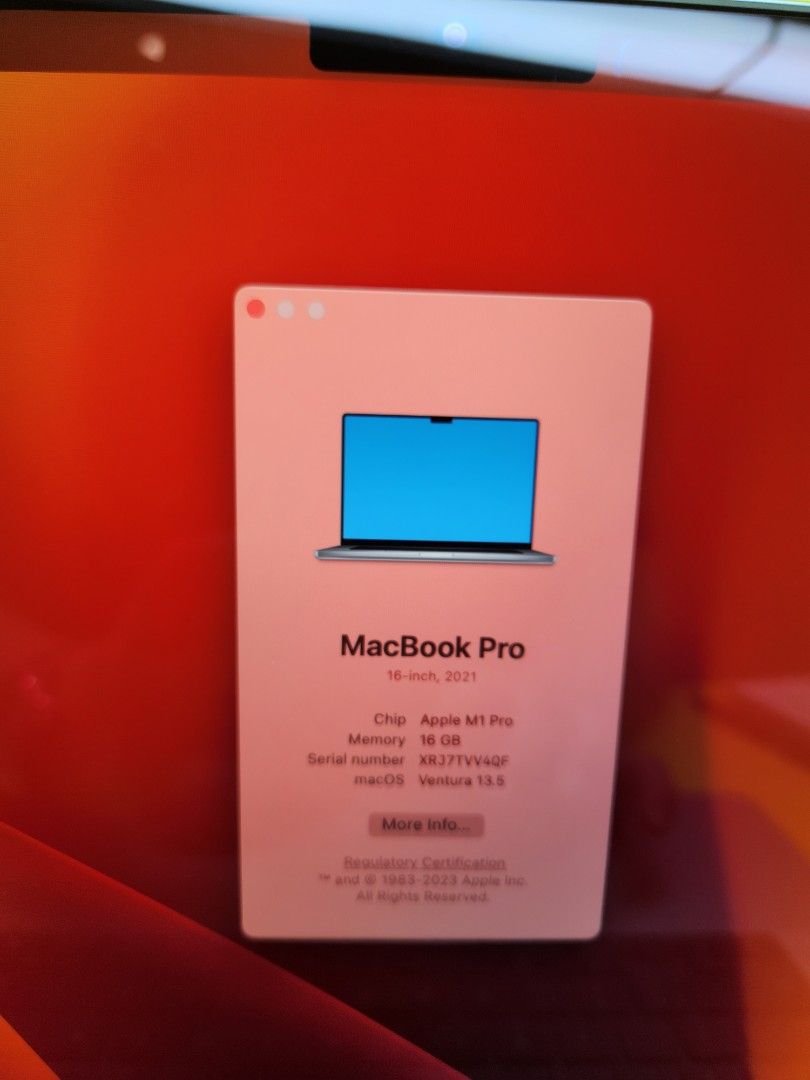 MacBook Pro 16 inch M1 Pro 1191, Computers & Tech, Laptops & Notebooks ...