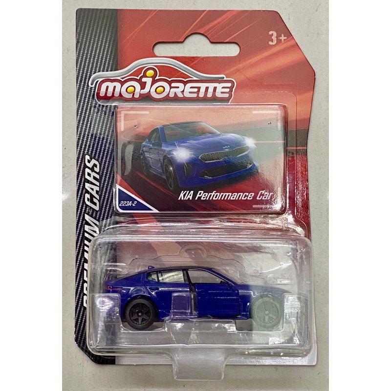 Majorette KIA PERFORMANCE CAR STINGER GT Blue Premium Edition 61 64 ...