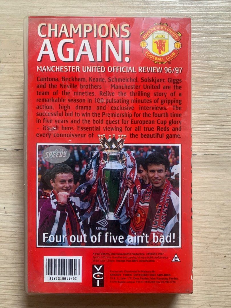 Manchester United Official Review Video Champions Again 96/97, Hobbies ...
