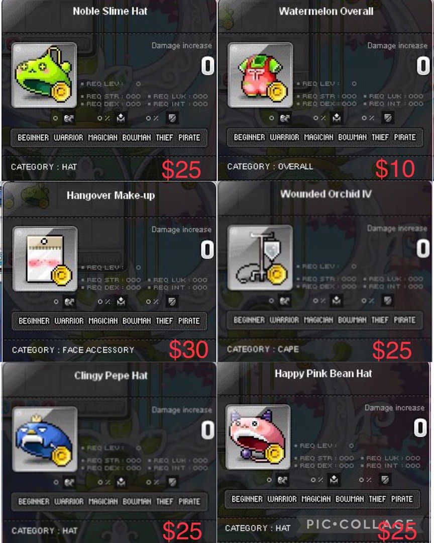 MapleStory SEA Rare Cash Items, Video Gaming, Gaming Accessories, In ...