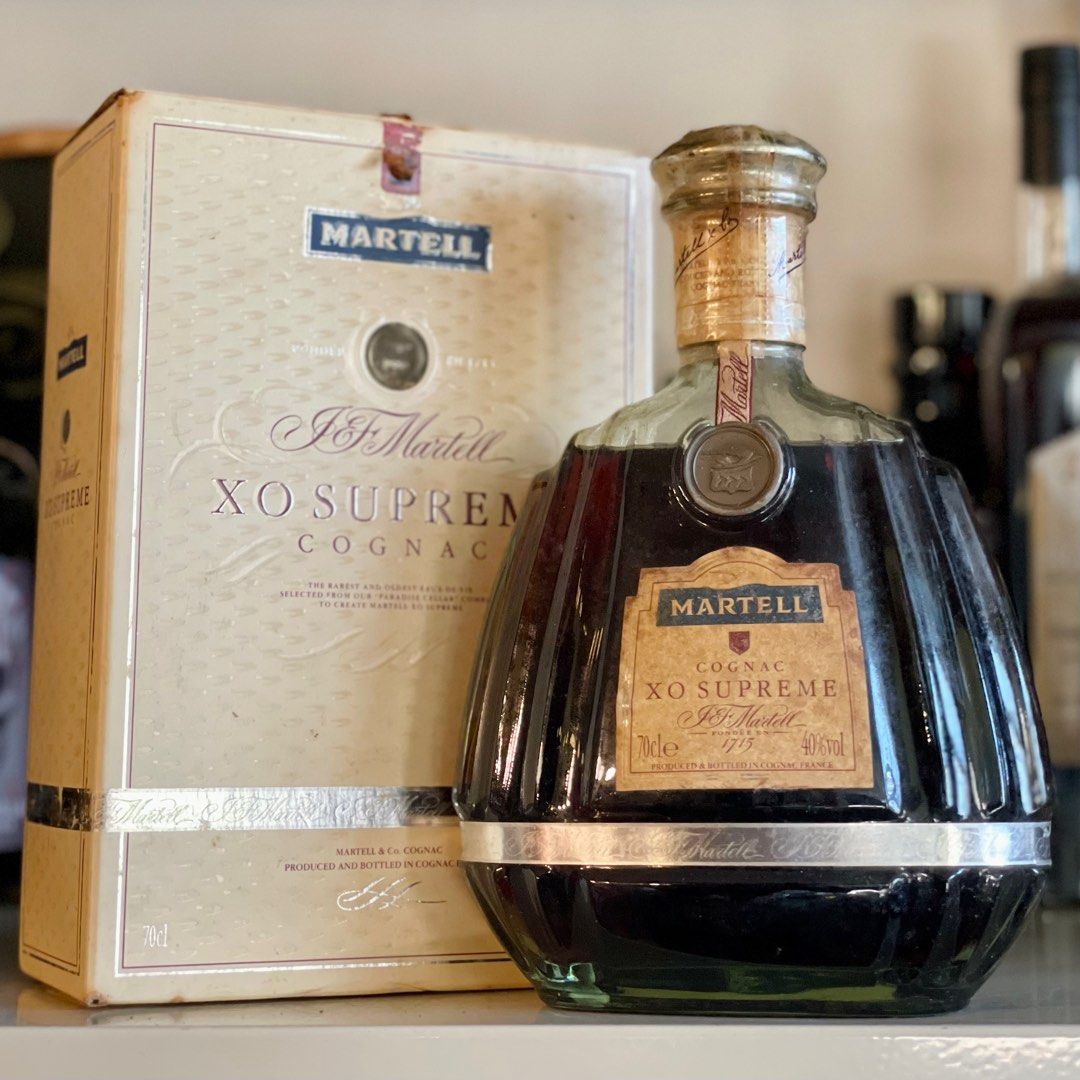 Martell XO Supreme Green cognac vintage 700ml, Food & Drinks, Alcoholic ...