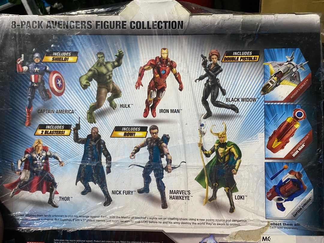 Marvel The Avengers 3.75 Inches 8-figures Set, Hobbies & Toys, Toys ...