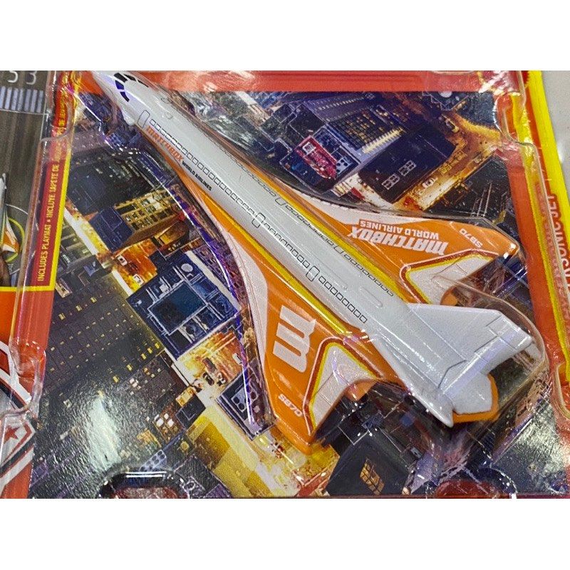 Matchbox MBX HYPERSONIC JET White Orange Sky Busters Fighter Aircraft ...