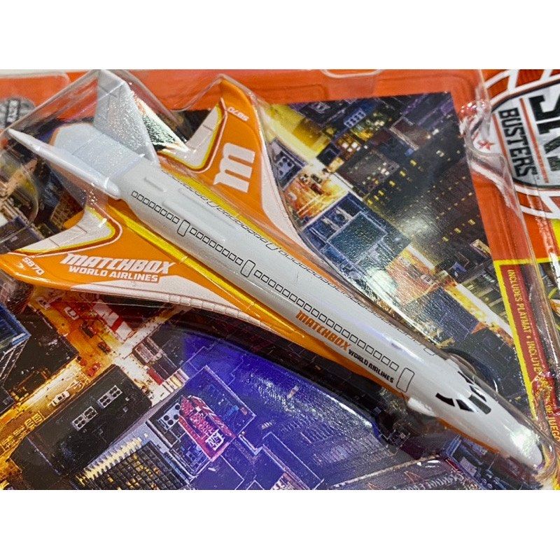 Matchbox MBX HYPERSONIC JET White Orange Sky Busters Fighter Aircraft ...