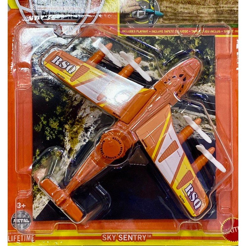 Matchbox SKY SENTRY Orange Sky Busters Unmanned Drone Aircraft 70 th 72 ...