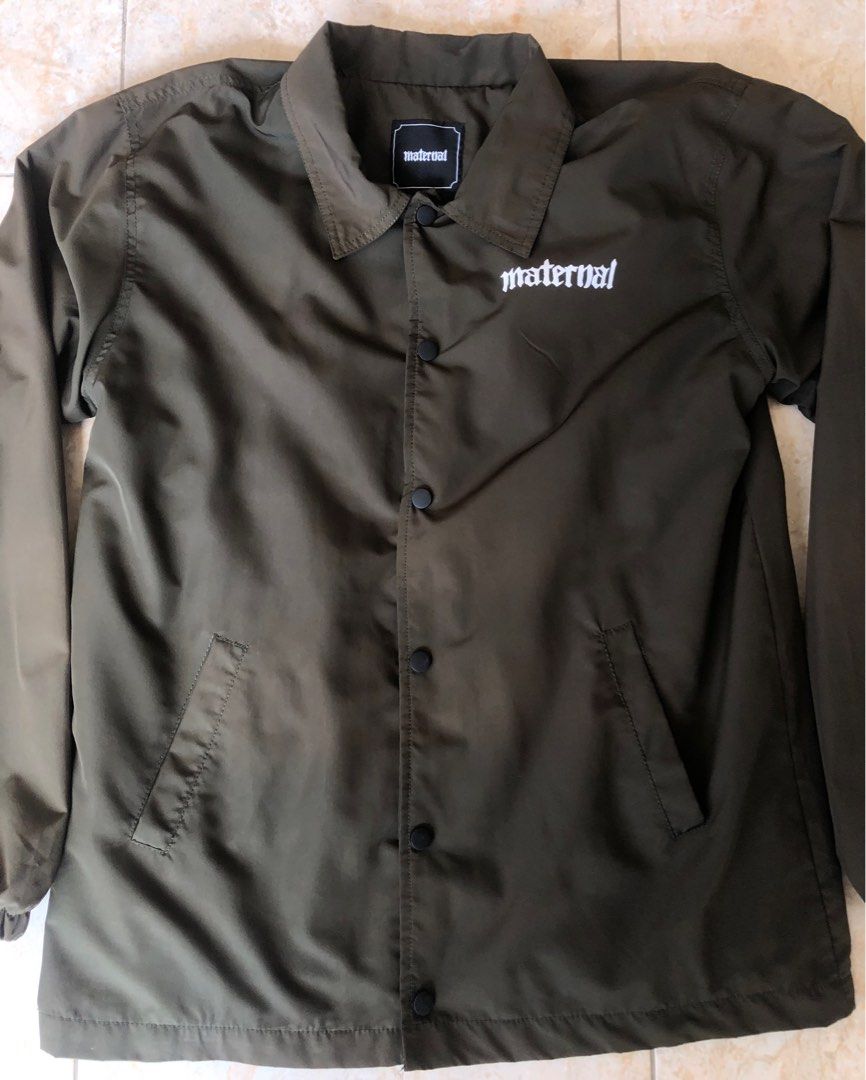 Maternal Disaster Coach Jacket, Fesyen Pria, Pakaian , Baju Luaran di ...