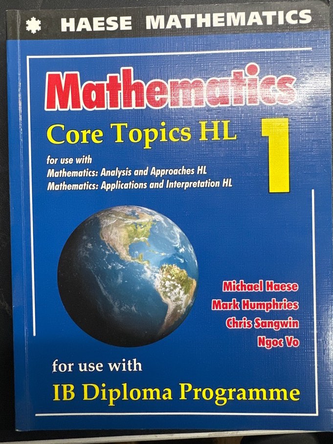 Mathematics Core Topics HL - Haese Mathematics IB, Hobbies & Toys ...