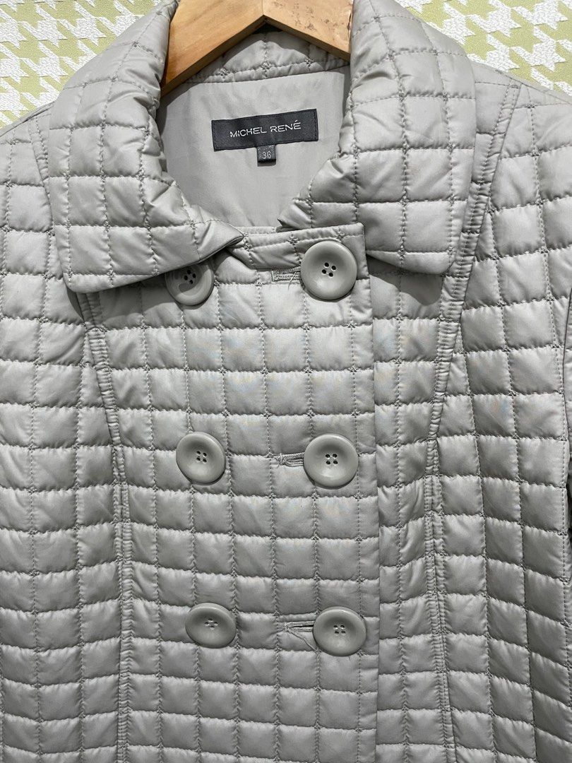 Michel Rene Quilted Coat on Carousell