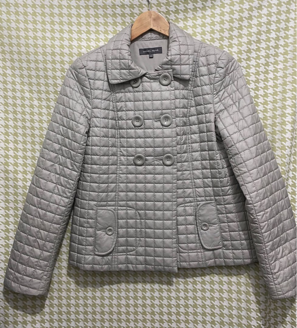 Michel Rene Quilted Coat on Carousell