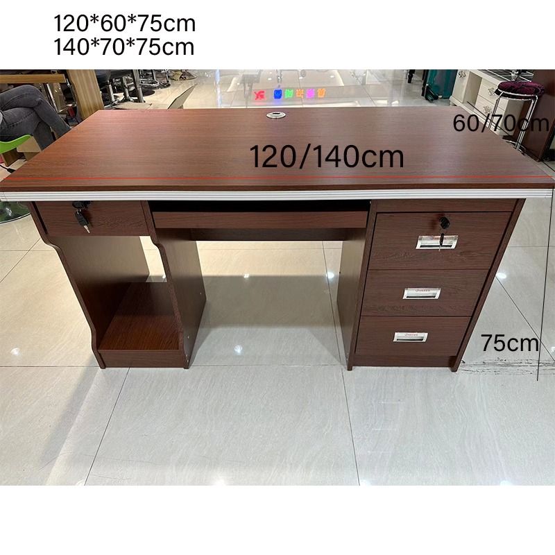 Modern Desk with Drawer High School Student Study Table Home Computer ...