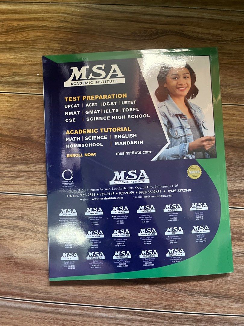 MSA CET Reviewer College Entrance Test Reviewer, Hobbies & Toys, Books ...