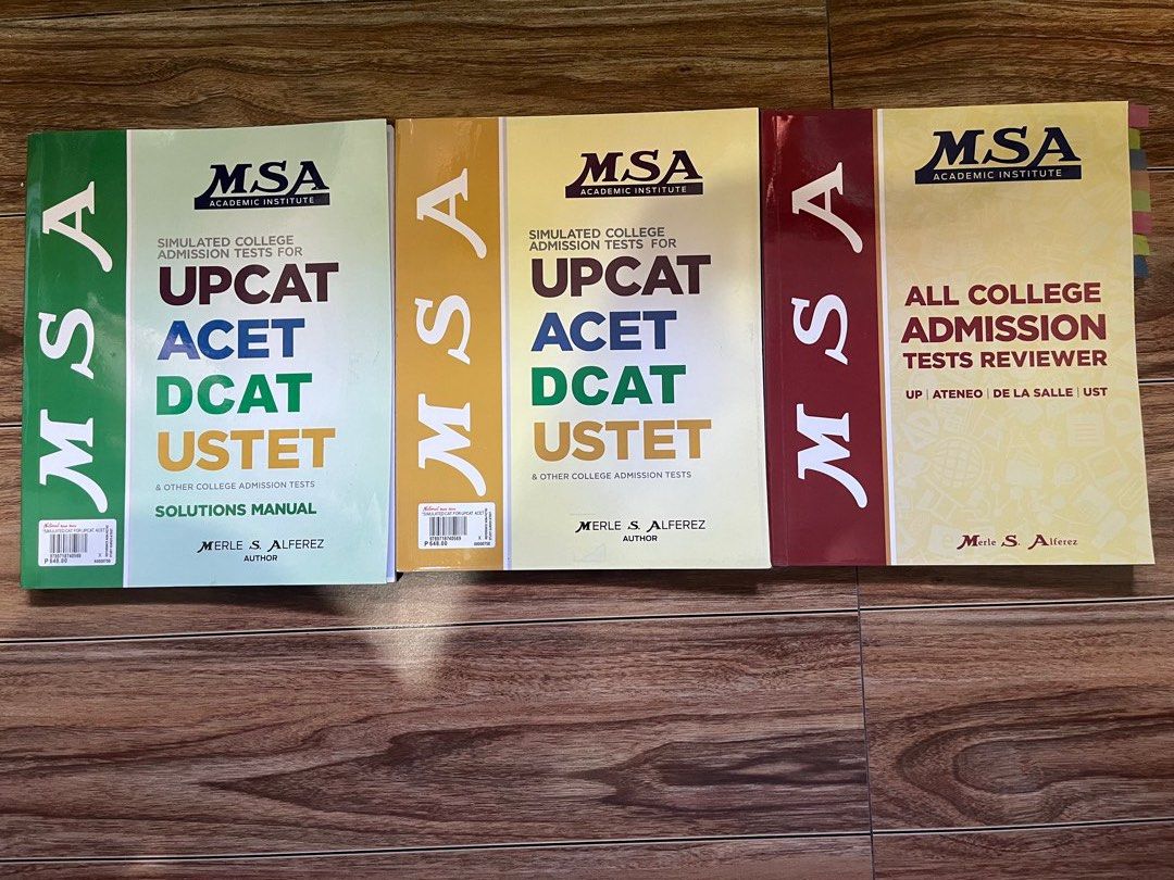 MSA CET Reviewer College Entrance Test Reviewer, Hobbies & Toys, Books ...