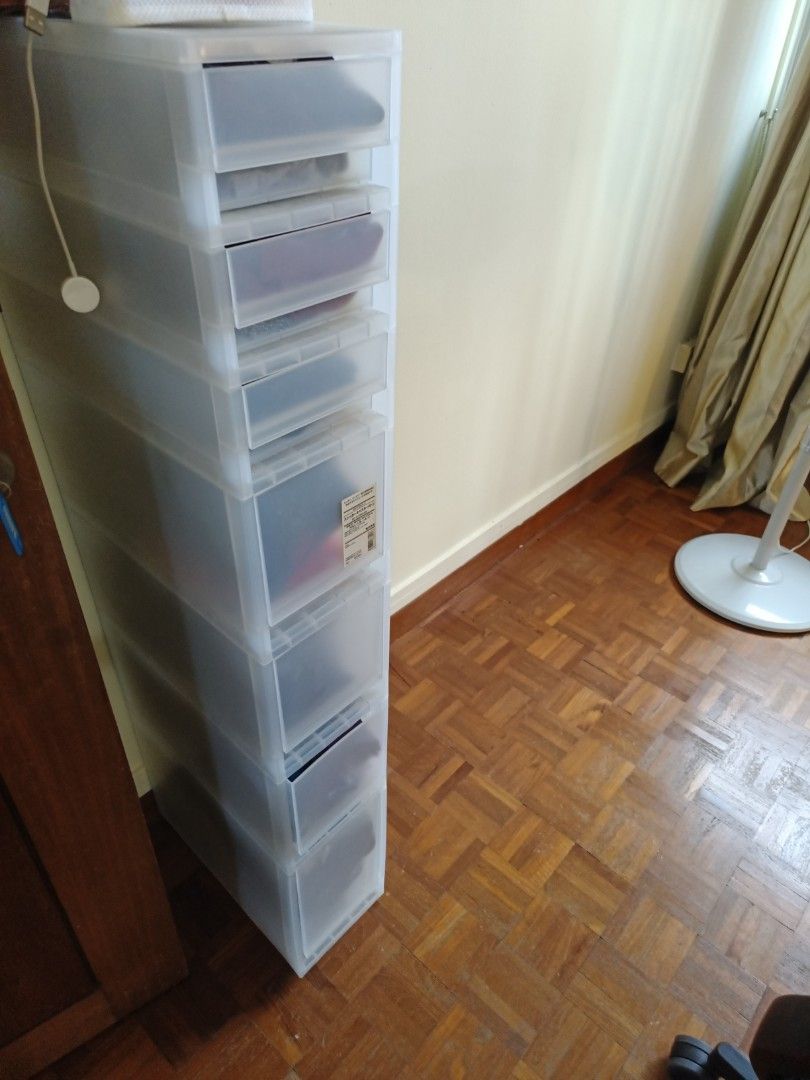 Muji drawers on wheels, Furniture & Home Living, Furniture, Shelves ...