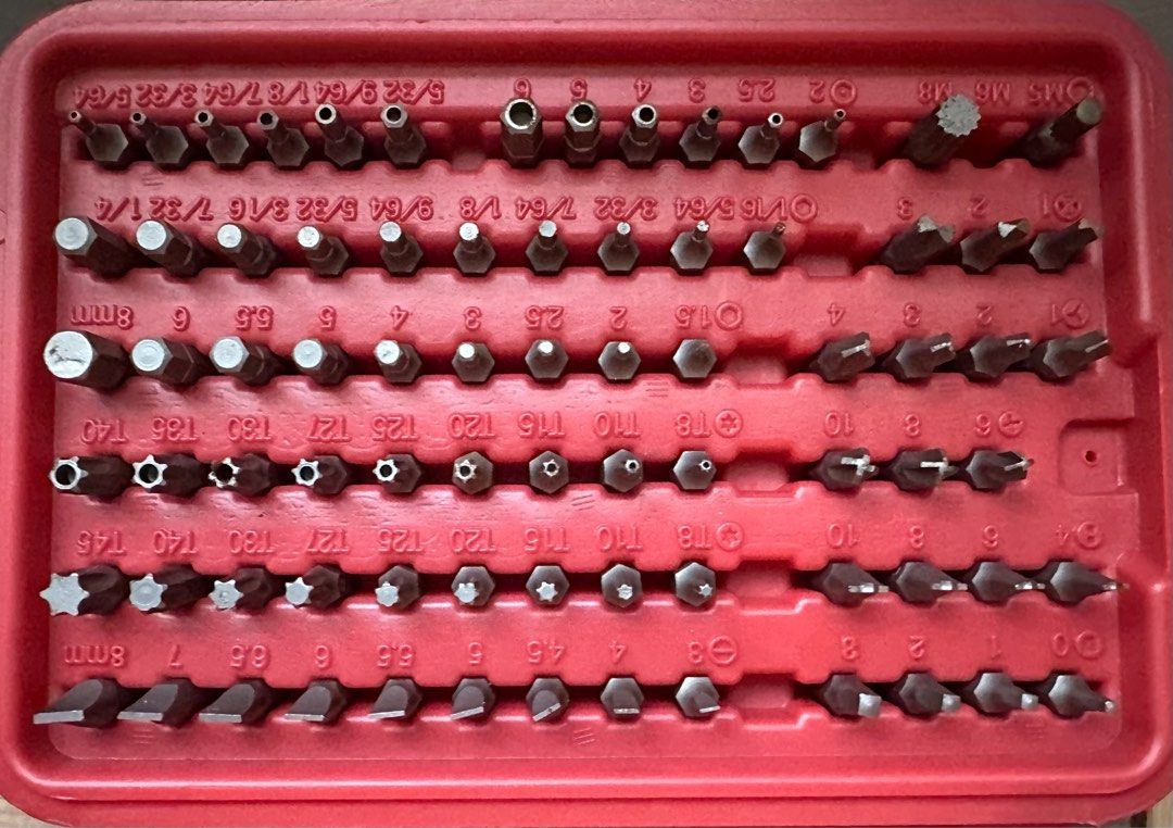 Multi Bit Box with 100 Bits, Furniture & Home Living, Home Improvement ...