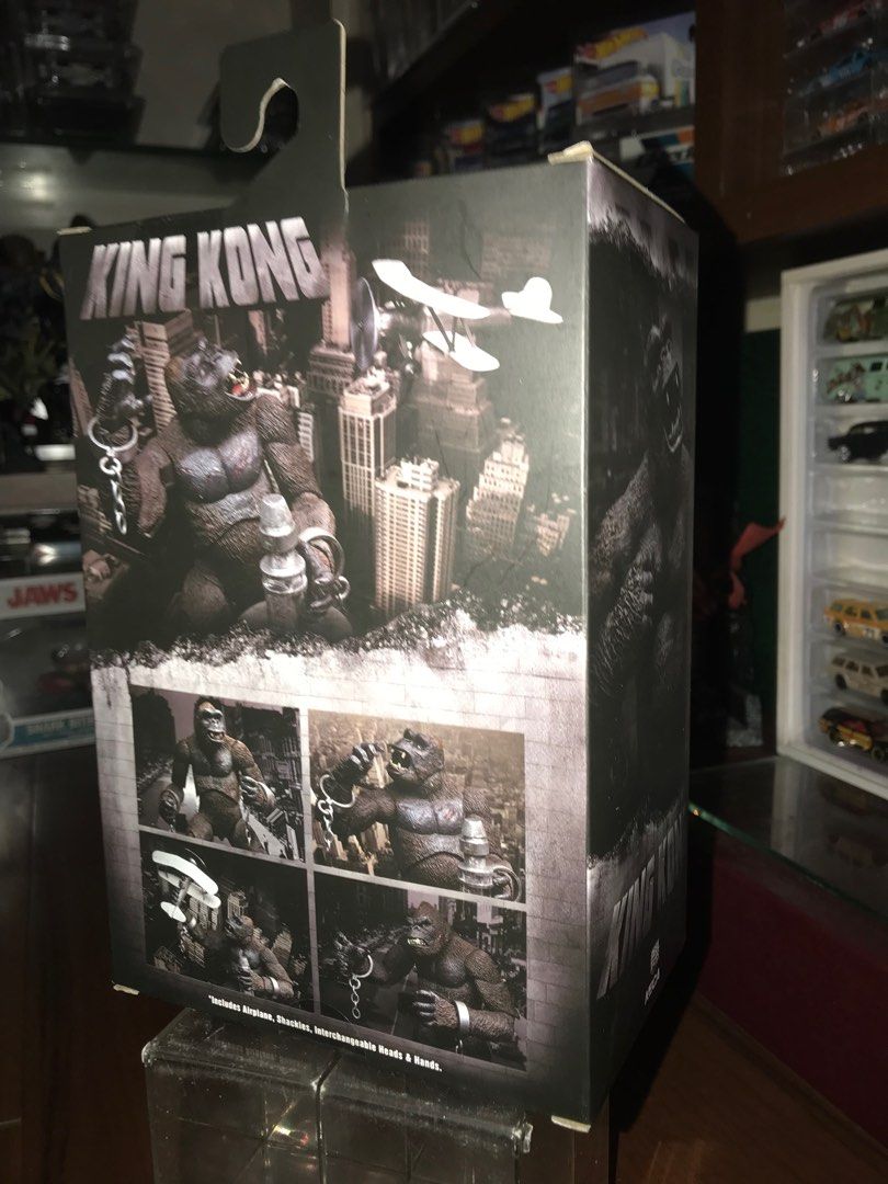 Neca King Kong with chain cuffs extra head & hand & aeroplane RARE ...