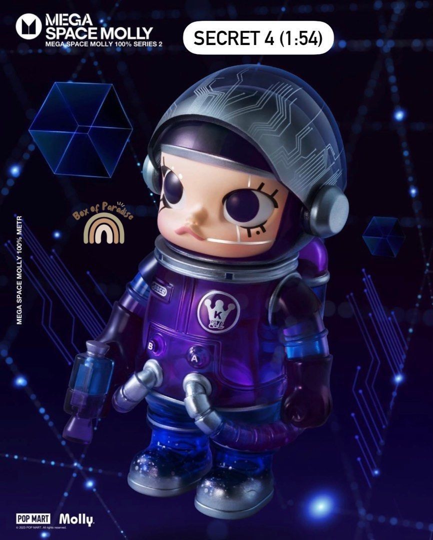 (NEW) MEGA SPACE MOLLY 100% SERIES 2 POP MART Full Set Sealed Blind Box Action Figures (includes ...