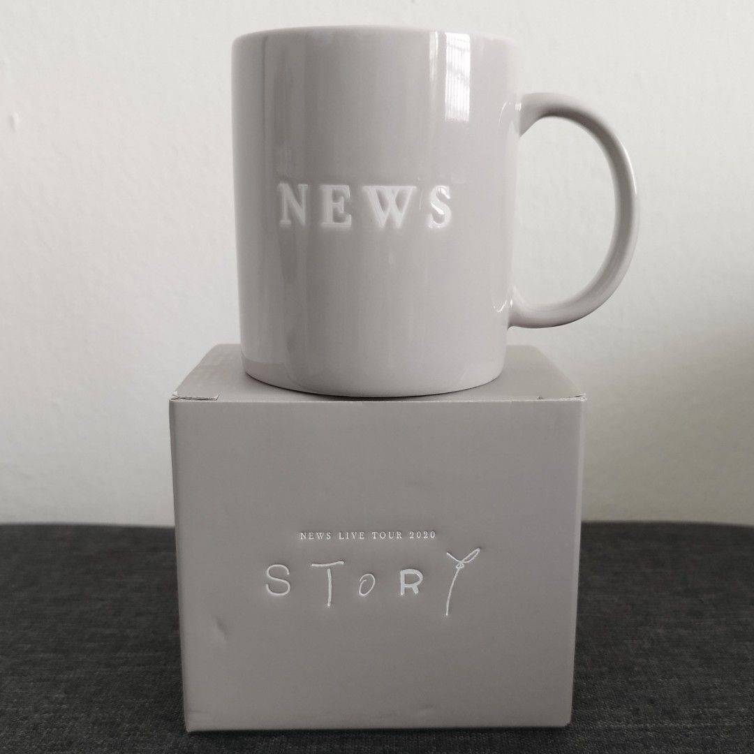 NEWS STORY MUG GRAY, Hobbies & Toys, Collectibles & Memorabilia, J-pop ...