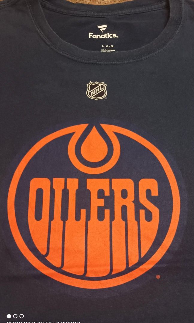 NHL Edmonton Oilers #74 Bear Navy Blue Shirt on Carousell