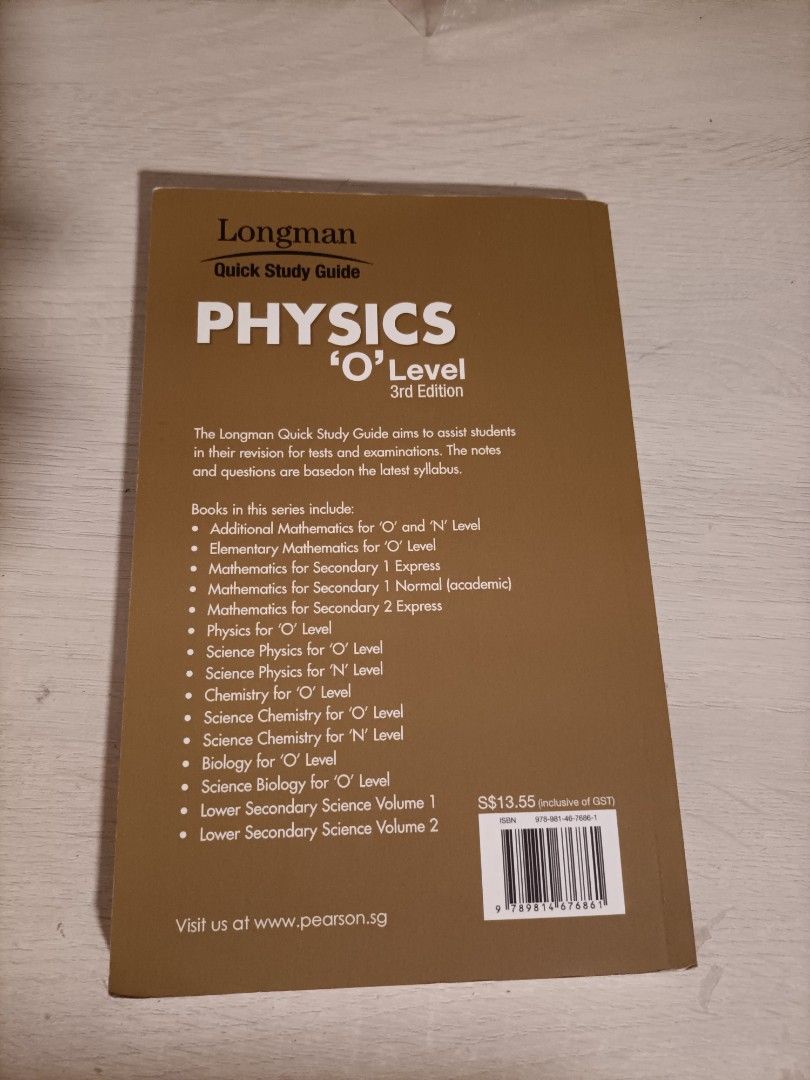 O level Pure Physics study guide, Hobbies & Toys, Books & Magazines ...