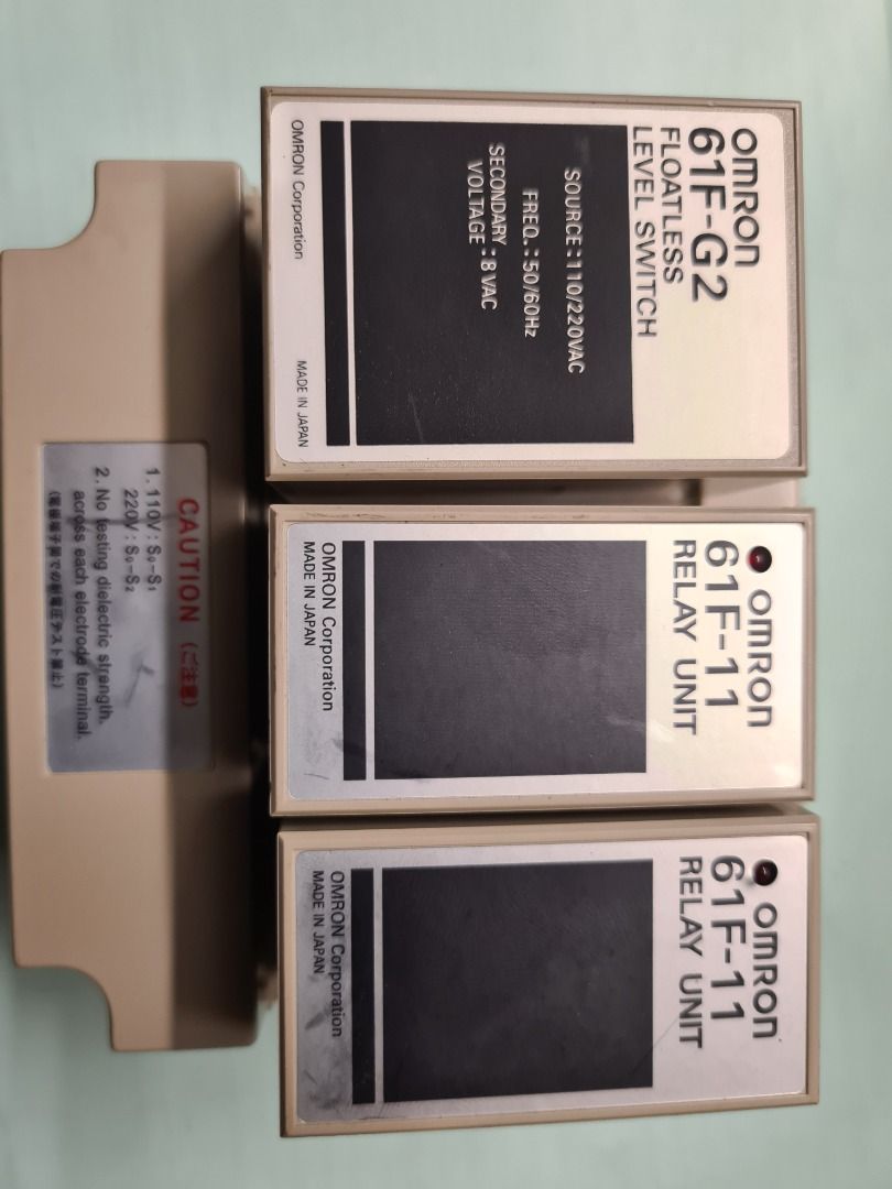 Omron floatless level sensor with relay set, Working condition ...