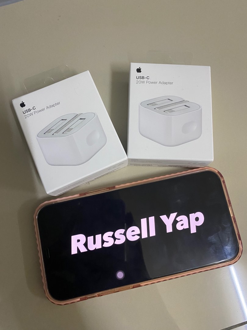 ORIGINAL APPLE 20W ADAPTER, Mobile Phones & Gadgets, Mobile & Gadget ...