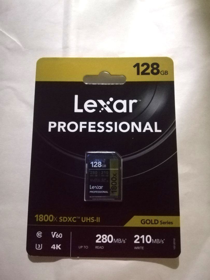 ORIGINAL LEXAR PROFESSIONAL 128GB SD CARD on Carousell