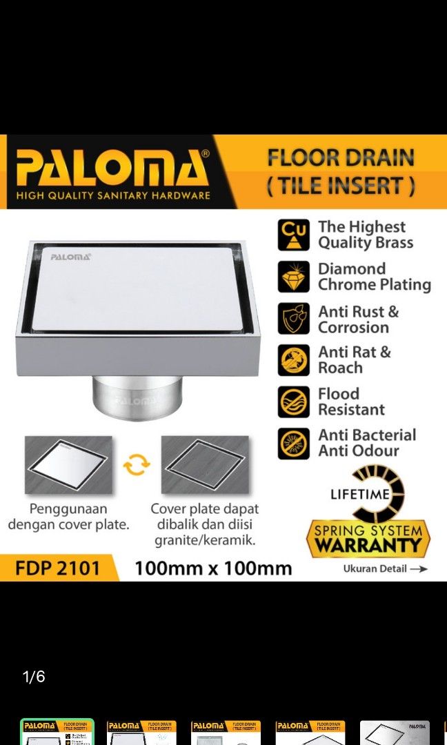 Paloma Floor drain, Properti, Lainnya di Carousell