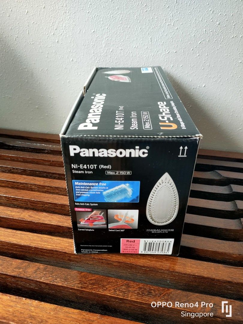 Panasonic Steam Iron (Red), TV & Home Appliances, Irons & Steamers on ...