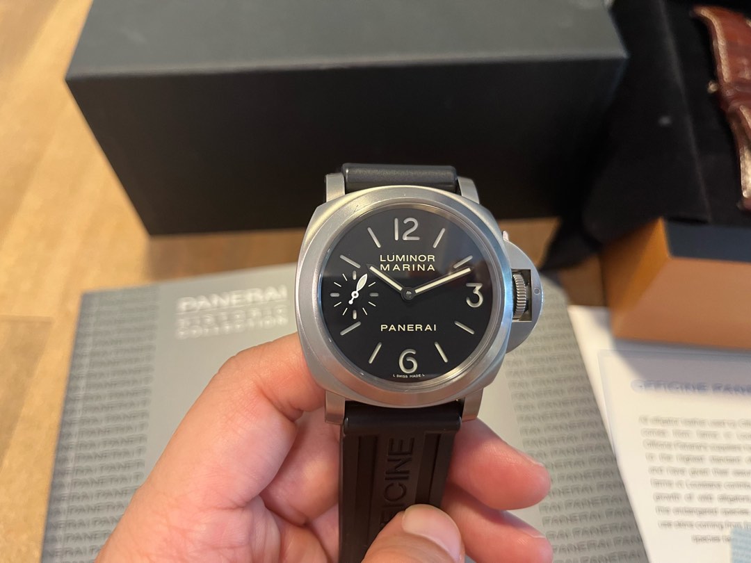 Panerai PAM 177 Luminor Marina Titanium, Luxury, Watches on Carousell