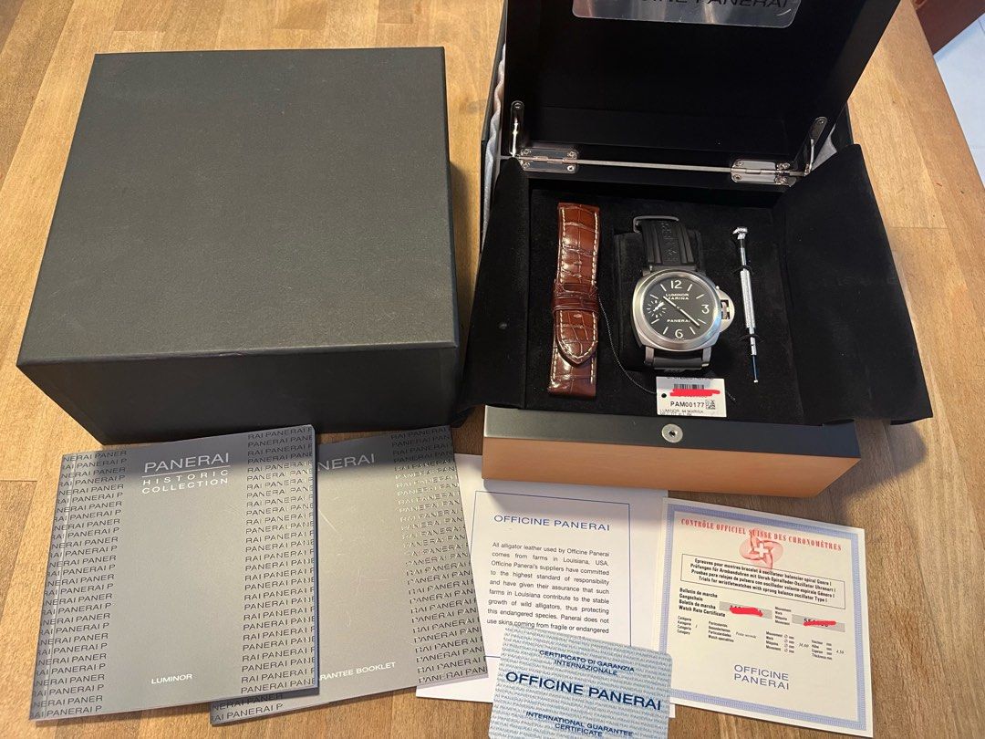 Panerai PAM 177 Luminor Marina Titanium, Luxury, Watches on Carousell
