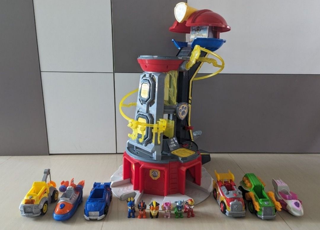 Paw Patrol Mighty Pups Lookout Tower Set, Hobbies & Toys, Toys & Games ...