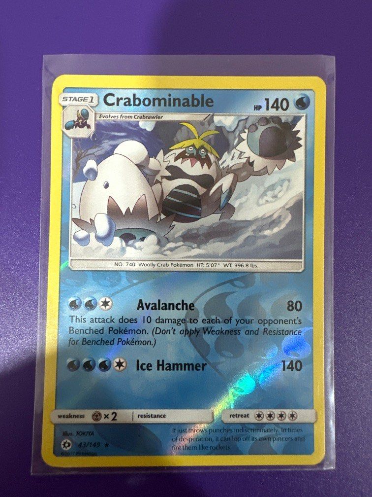 Pokemon cards Crabominable, Hobbies & Toys, Memorabilia & Collectibles ...
