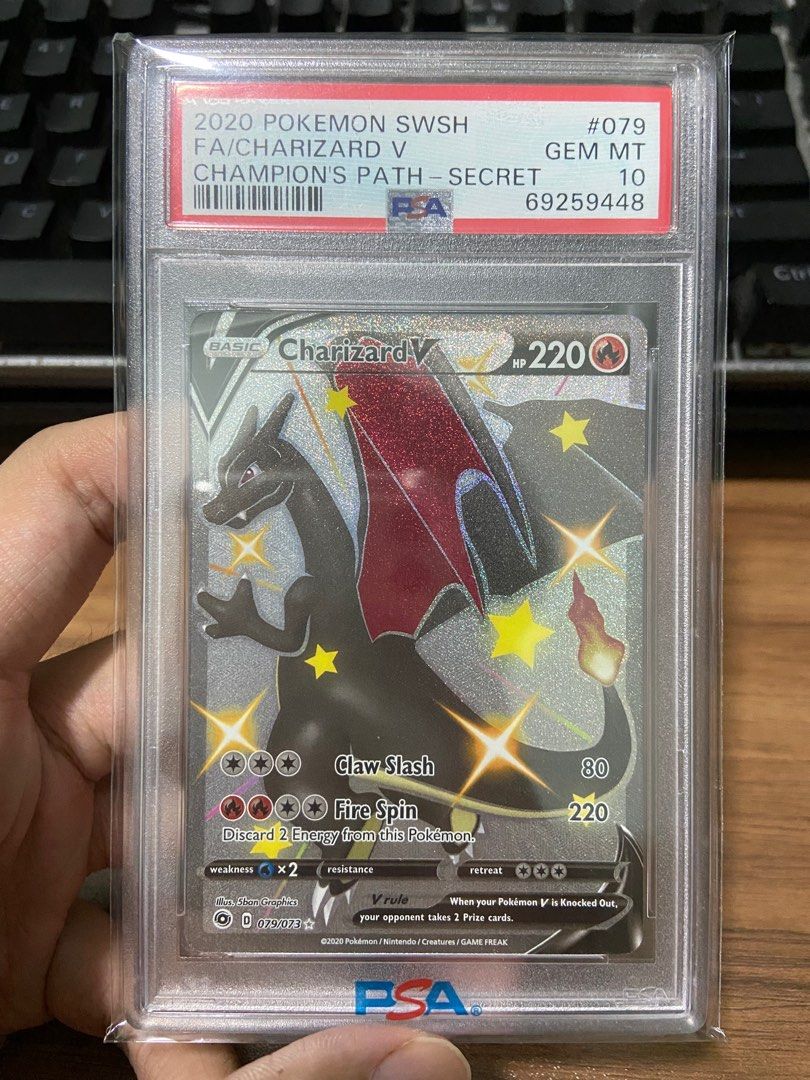 Pokemon Champions Path Charizard V #079 PSA 10, Hobbies & Toys, Toys ...