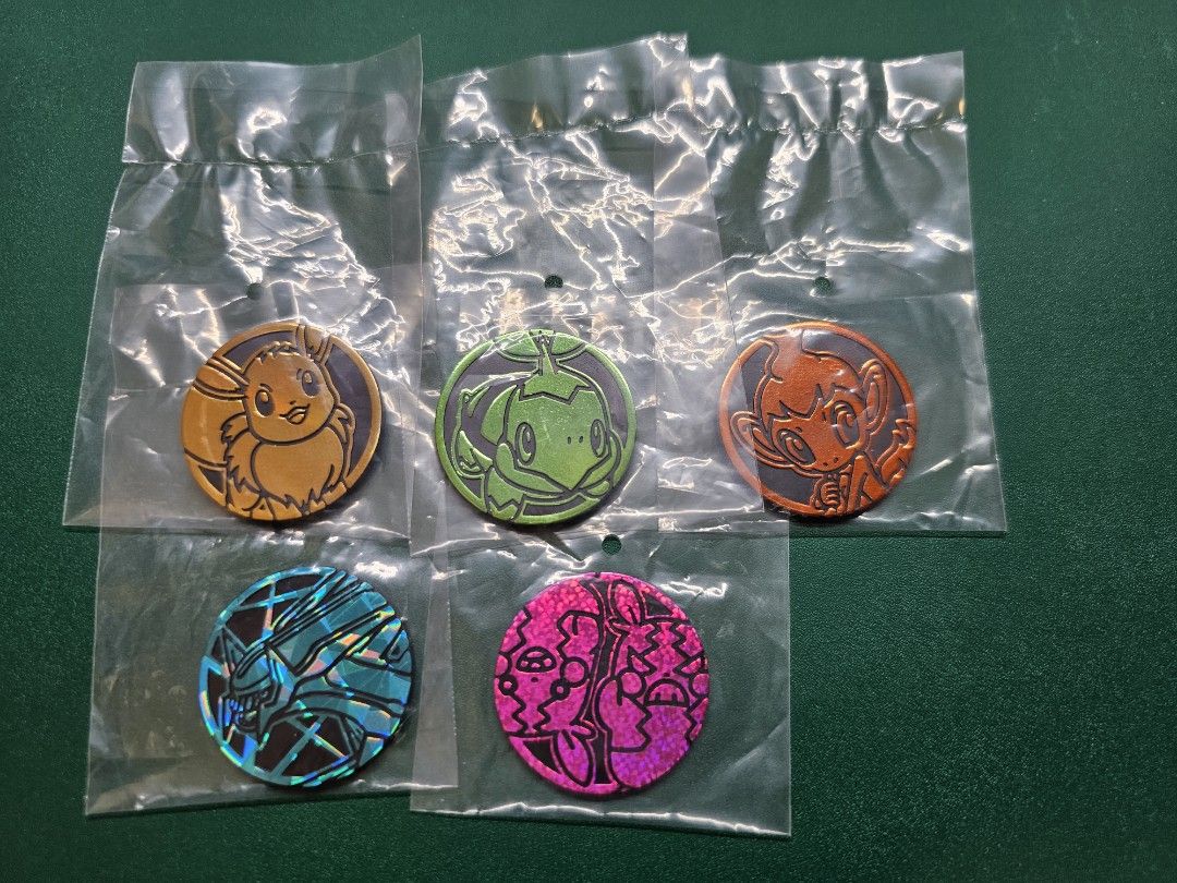 [現貨]Pokemon coin 第二彈 PTCG, 興趣及遊戲, 玩具 & 遊戲類 - Carousell