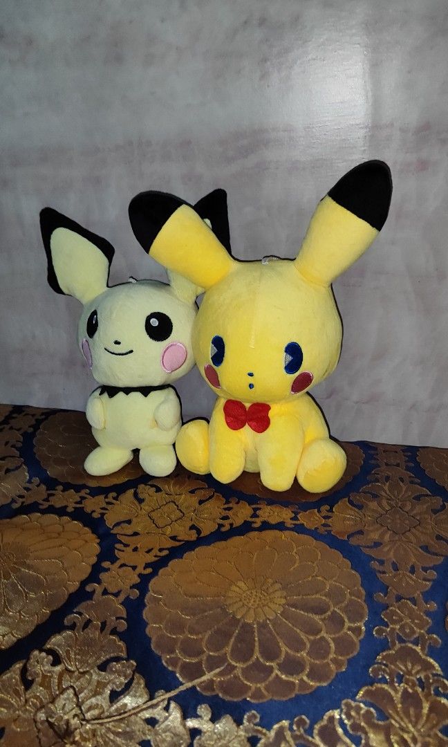 Pokemon Pichu & Pikachu Plushie Toy, Hobbies & Toys, Toys & Games on ...