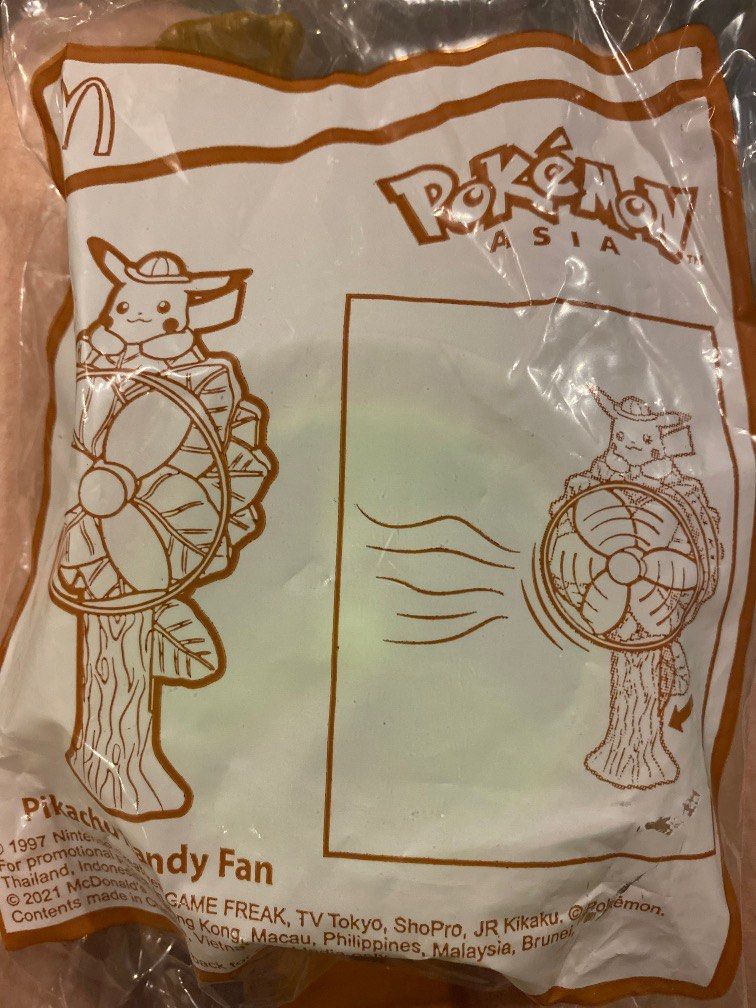 Pokemon Pikachu handy fan, Hobbies & Toys, Toys & Games on Carousell