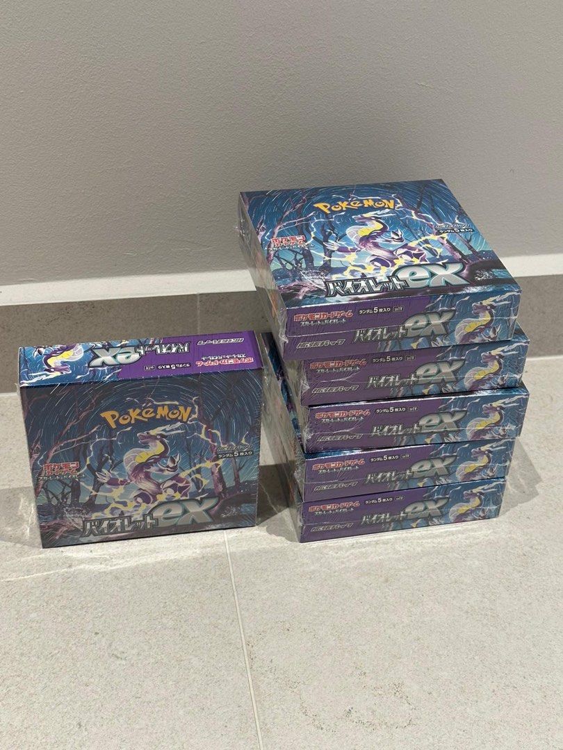 Pokemon TCG Violet ex Booster Box x6 - Jap version - unopened; with ...