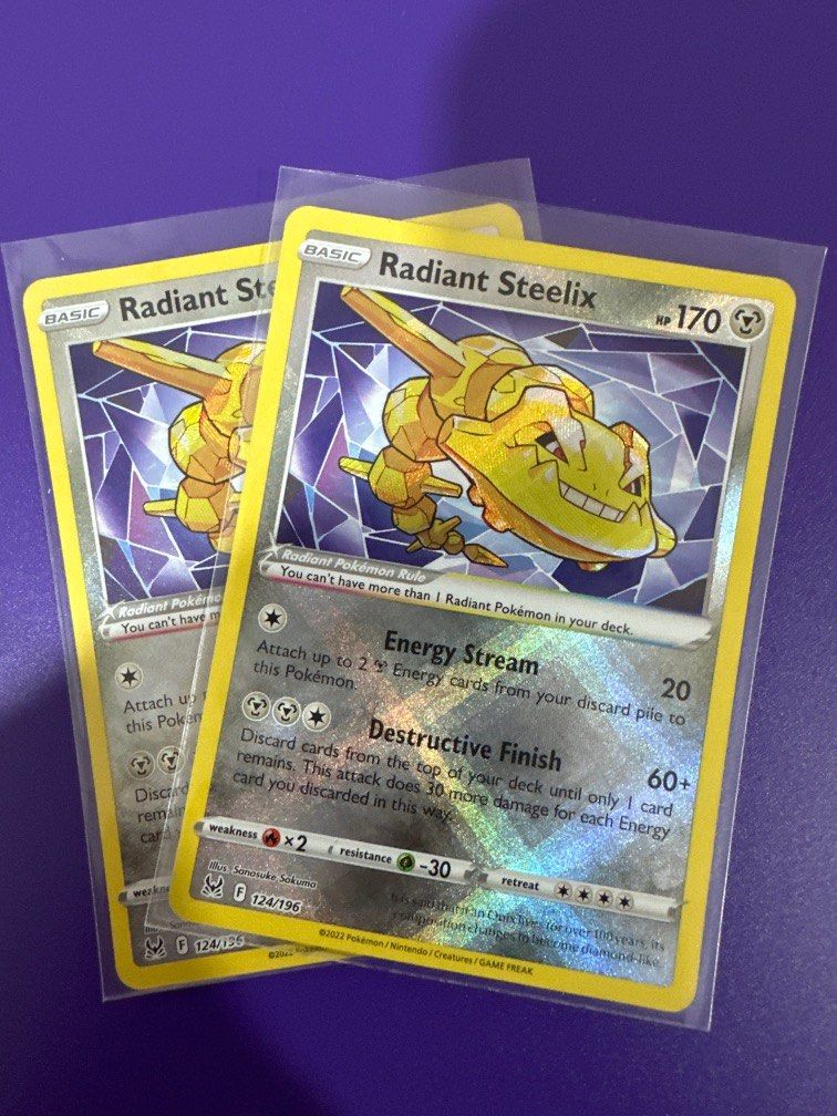Pokémon cards Radiant Steelix, Hobbies & Toys, Memorabilia ...