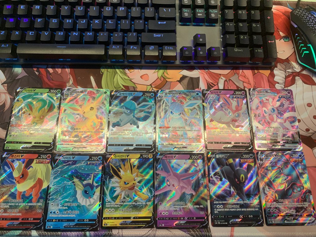 Pokémon TCG KR Eevee Heroes full set eeveelutions V and Vmax RR RRR, Hobbies & Toys, Toys ...