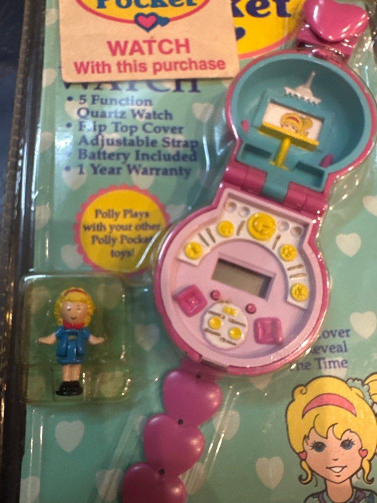 Polly Pocket Vintage Watch from the 1990s, Hobbies & Toys, Toys & Games ...