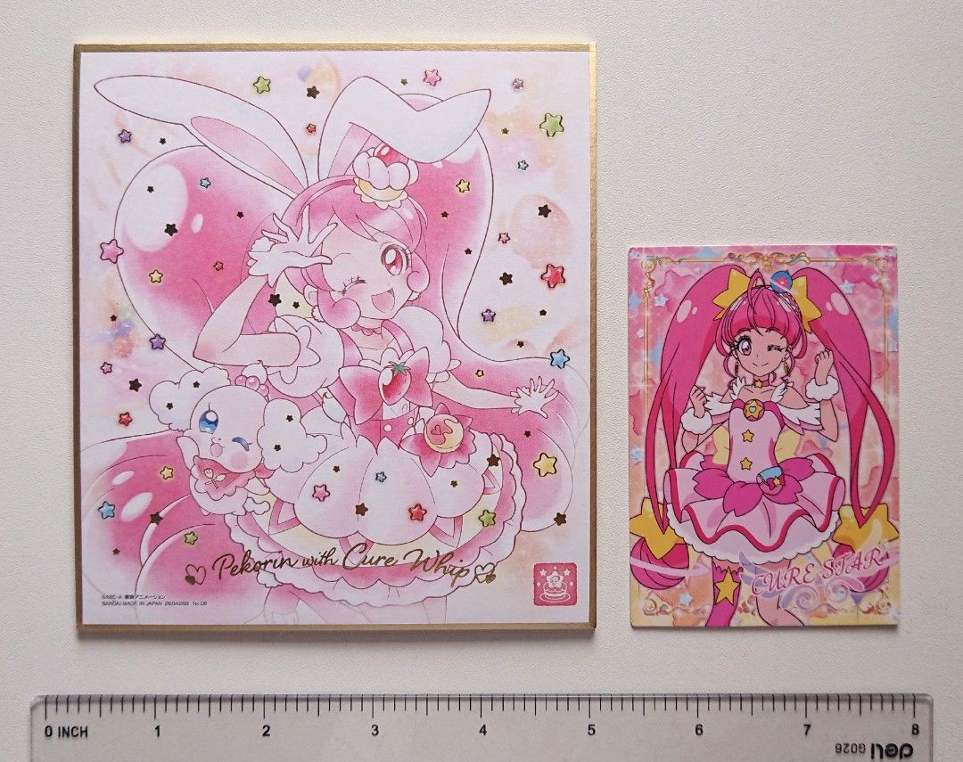 Precure (Card + Shikishi art board) official anime merch set. not-used ...
