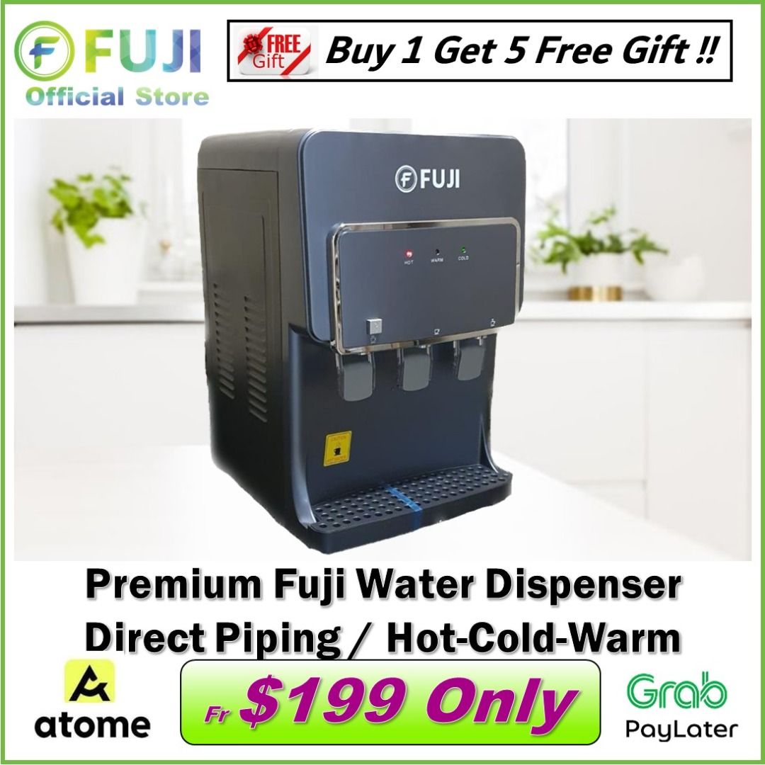 Premium Fuji Water Dispenser With Compressor Cooler & Direct Piping To ...