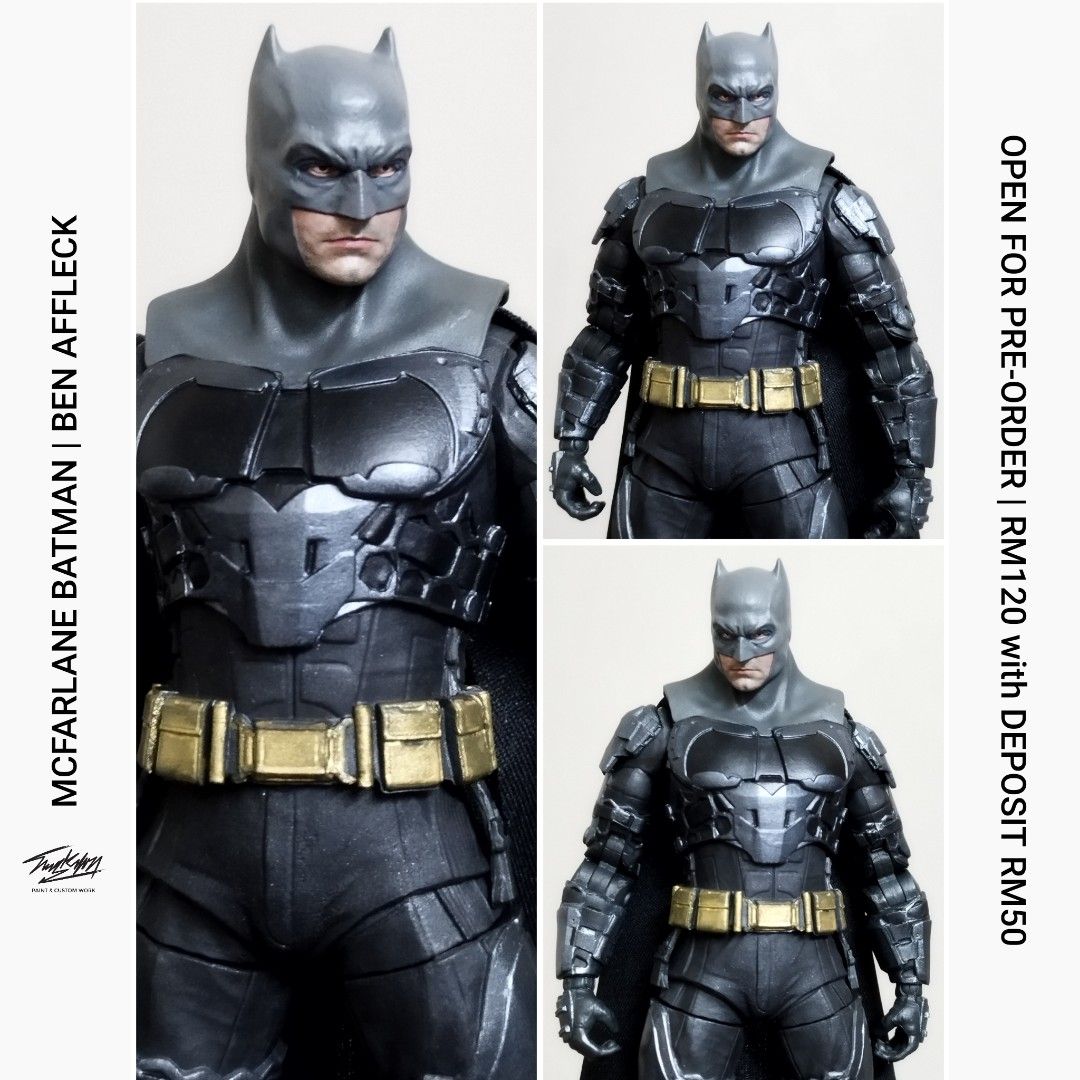 Pre-order| Batman Ben Affleck Headsculpt for Mcfarlane | mafex | shf ...