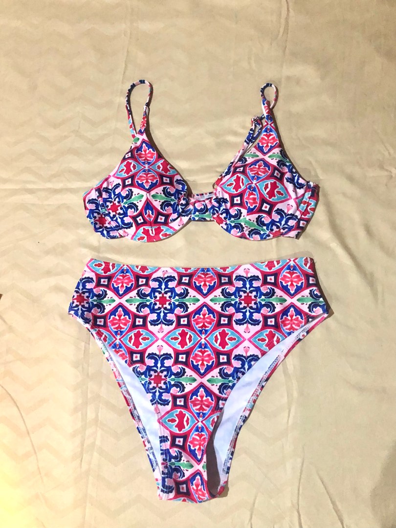 Printed Highwaist Bikini On Carousell