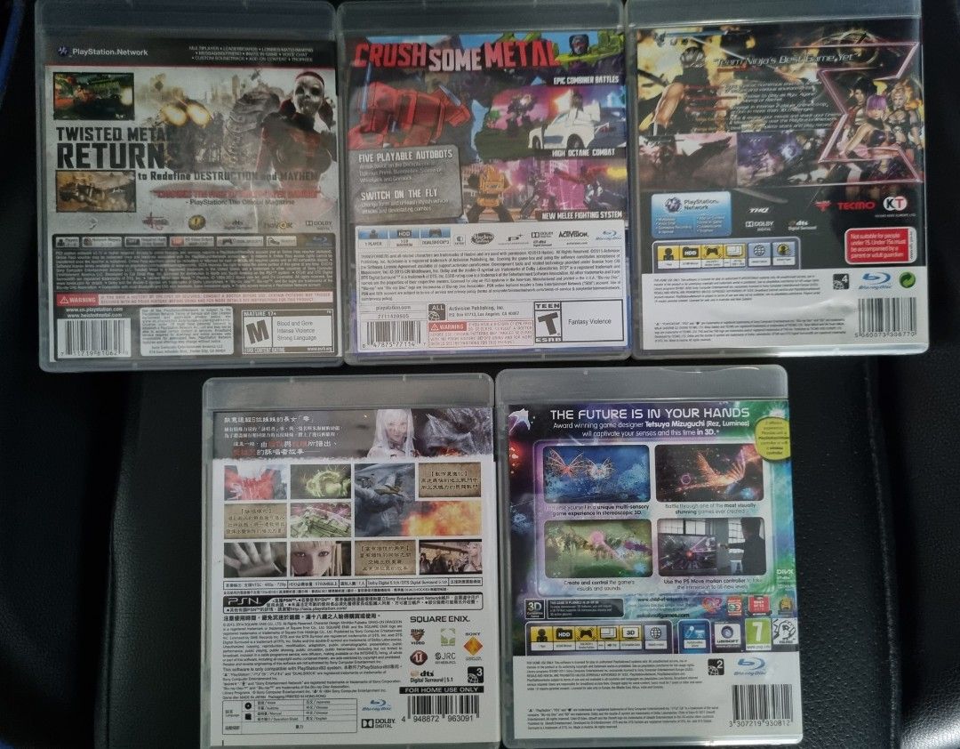 PS3 Games - TWISTED METAL, DRAG ON DRAGOON 3, CHILD OF EDEN ...