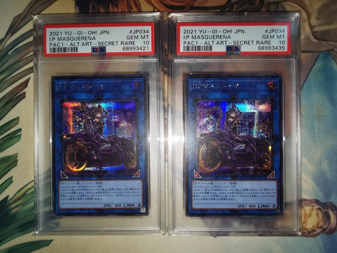 PSA 10 Yugioh Prismatic Art Collection PAC1-JP034 IP:Masquerena Alt Art Secret Rare, Hobbies ...