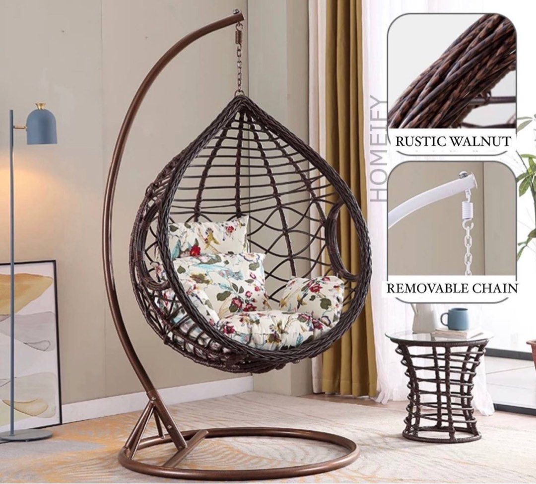 QUOVA Modern Outdoor Swing Chair, Furniture & Home Living, Outdoor Furniture on Carousell