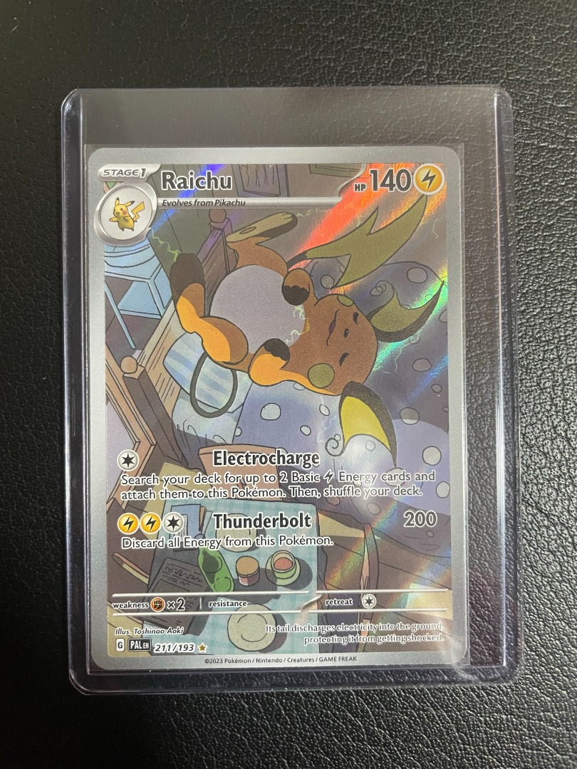 Raichu - SV02: Paldea Evolved (Illustration Rare), Hobbies & Toys, Toys ...