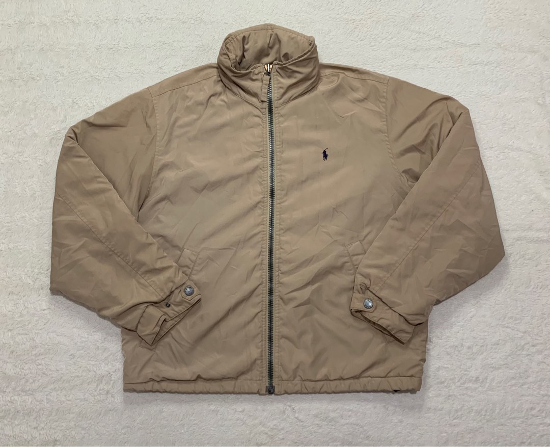 RL Ralph Lauren Beige Jacket - Packable Hood, Women's Fashion, Coats ...