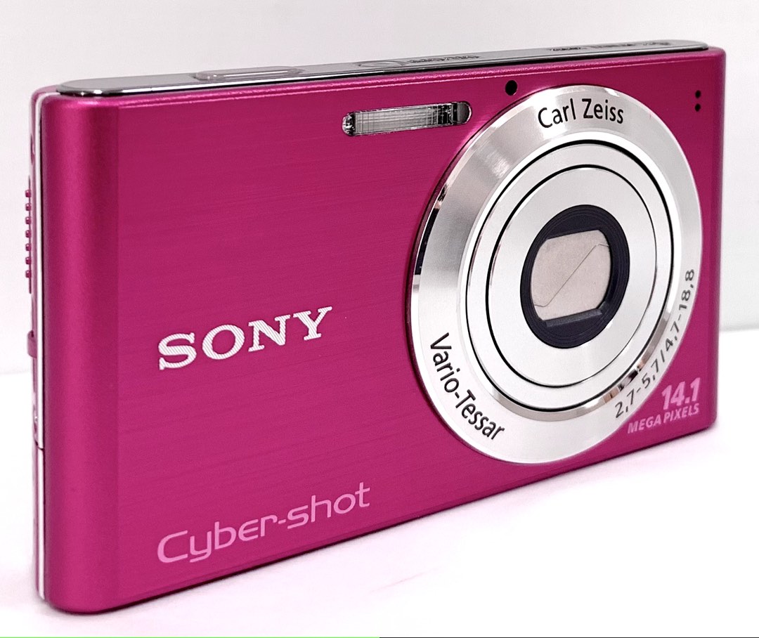 rare pink sony cybershot dsc-w320 digital camera, Photography, Cameras on Carousell